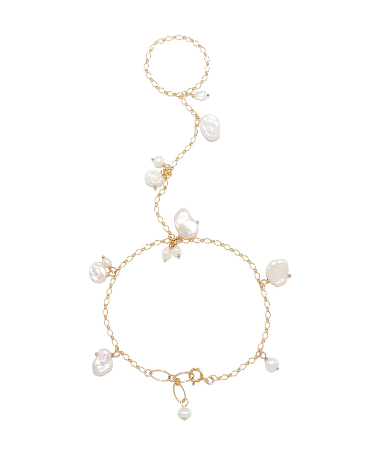 PAMELIA Hand Chain – ÍASPIS PEARL.JW