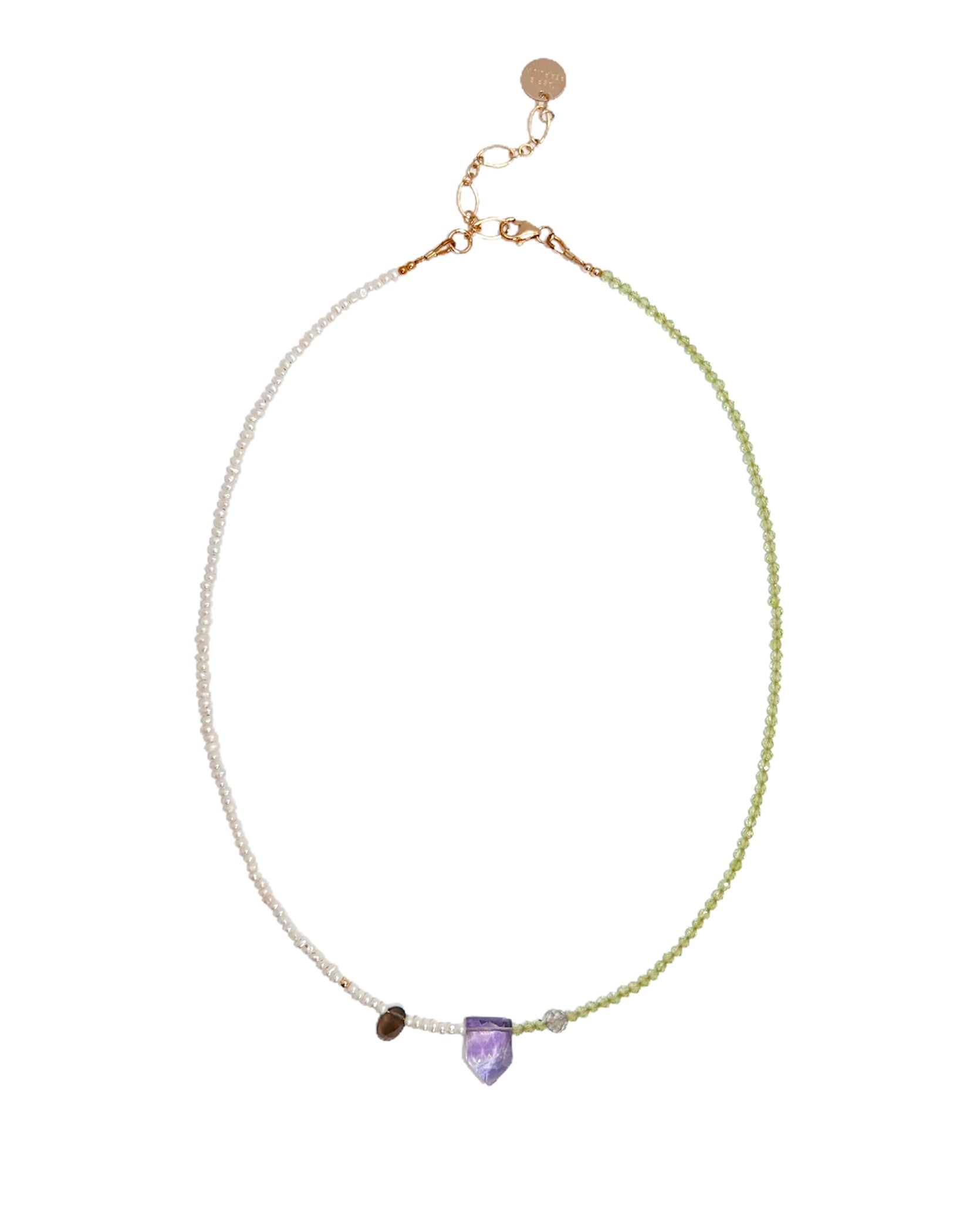 HIDDEN STONE Peridot Necklace – ÍASPIS PEARL.JW